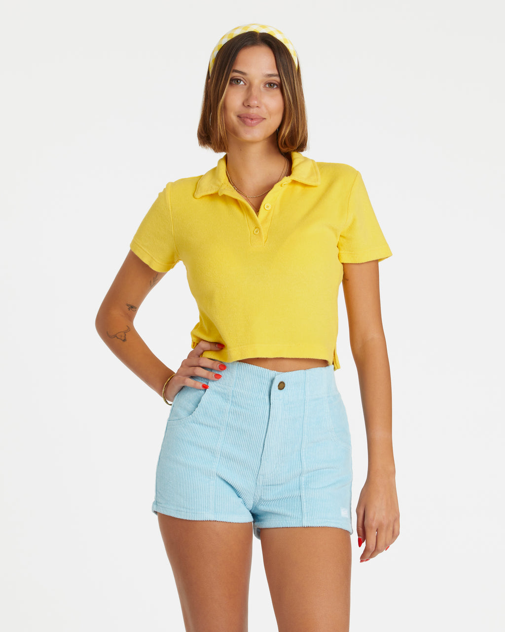Hammies Women's Terry Polo (Yellow)